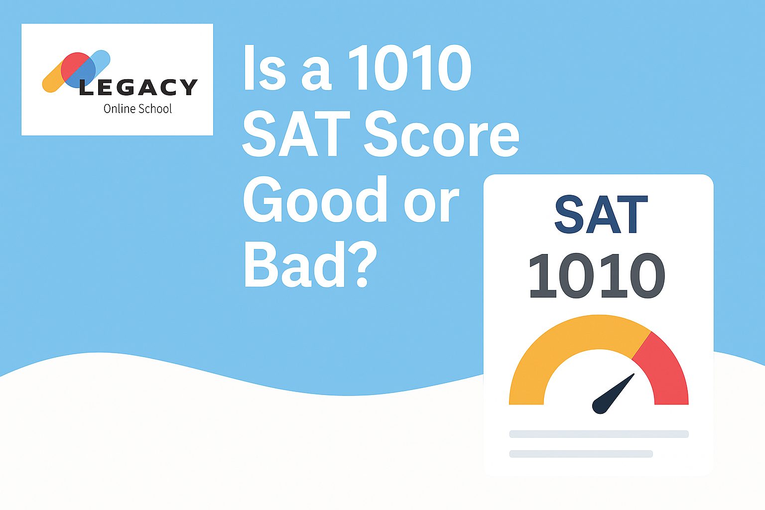 Is a 1010 SAT Score Good or Bad?