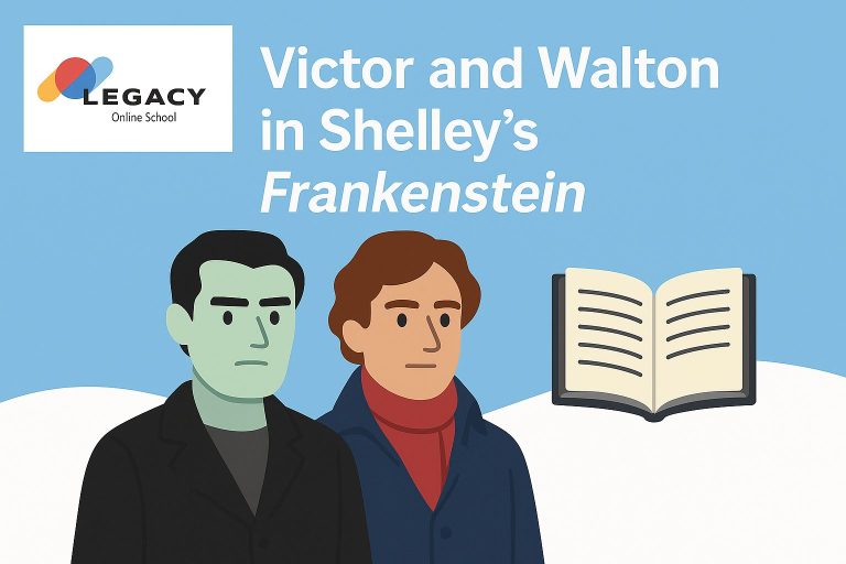 Victor and Walton in Shelley's Frankenstein